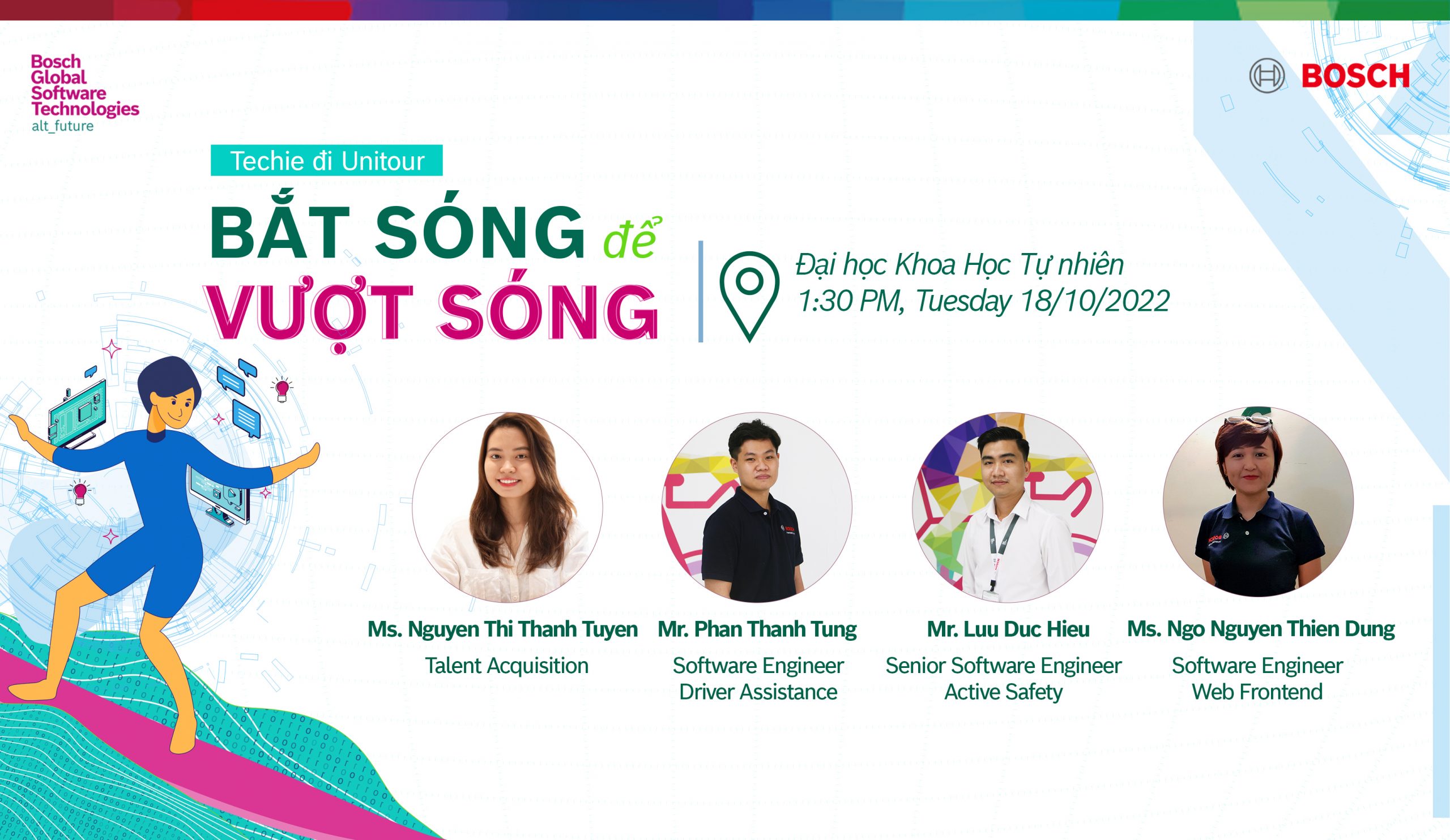 BGSW Việt Nam x HCMUS FETEL “Techie đi Unitour: Bắt sóng để vượt sóng ...